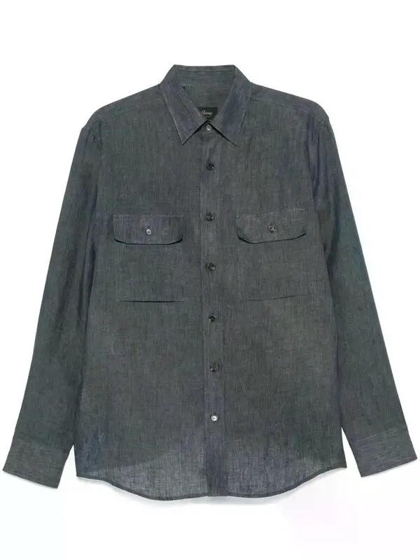 Brioni Linen Shirt - Blue