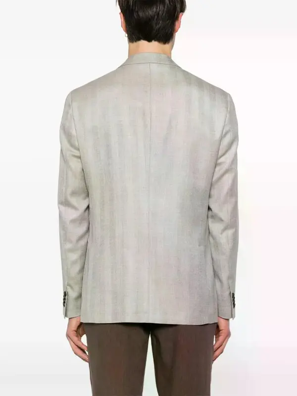 Corneliani Herringbone-pattern Blazer - Grey