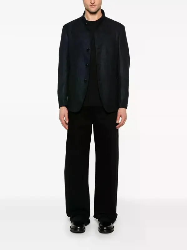 Zegna Slub-texture Jacket - Blue
