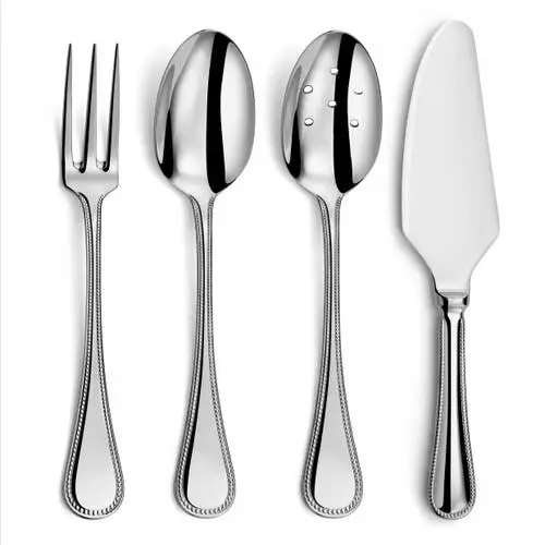 COUZON Le Perle 4 Piece Hostess Set - Stainless Steel