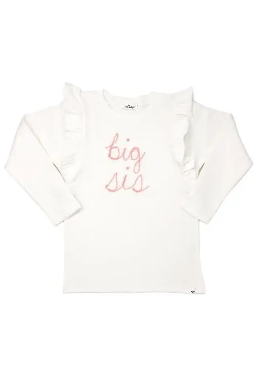 OH BABY! Big Sis Long Sleeve Tee - Cream