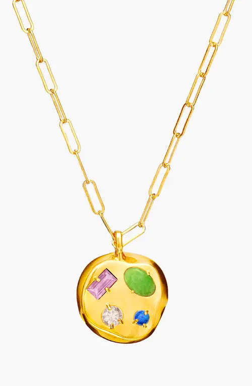 BIRTHDATE CO. The June Birthdate Pendant - June 4th - Gold
