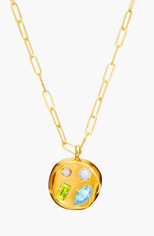 BIRTHDATE CO. The March Birthdate Pendant - March 12th - Gold