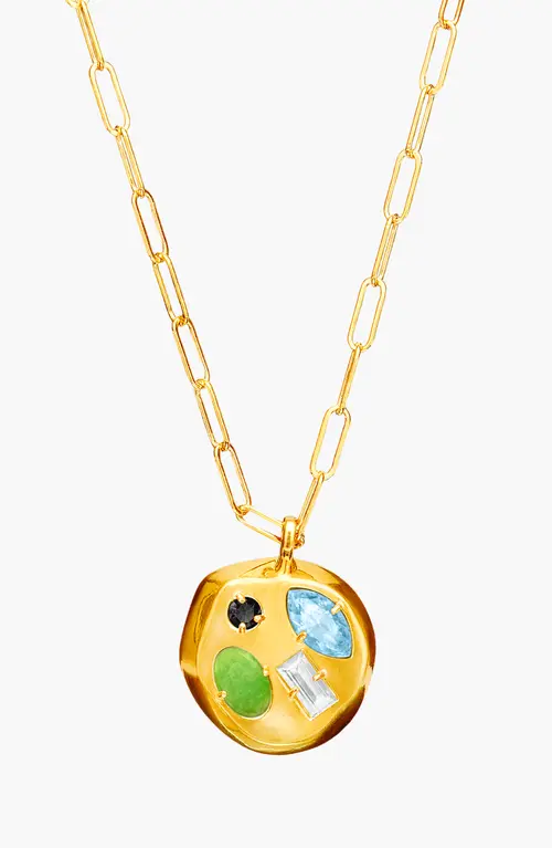 BIRTHDATE CO. The March Birthdate Pendant - March 13th - Gold