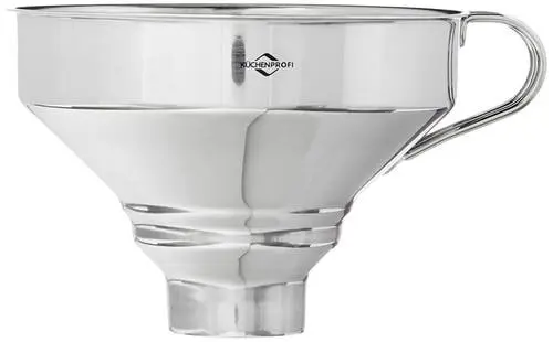KUCHENPROFI Funnel With Mesh Filter, Stainless Steel