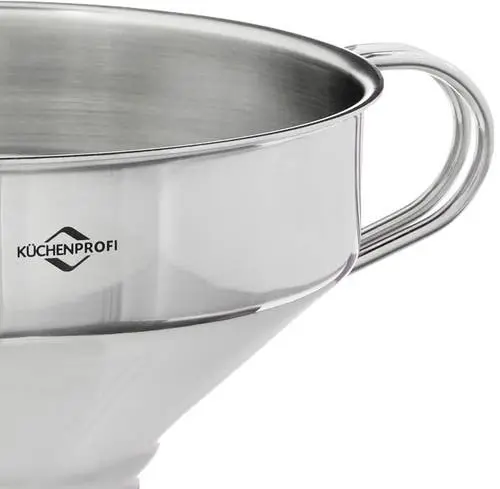 KUCHENPROFI Funnel With Mesh Filter, Stainless Steel