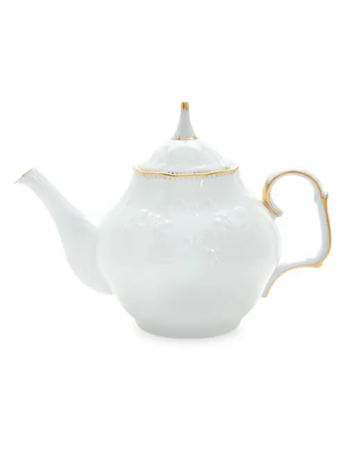 ANNA WEATHERLEY Simply Anna Gold Teapot - White/gold