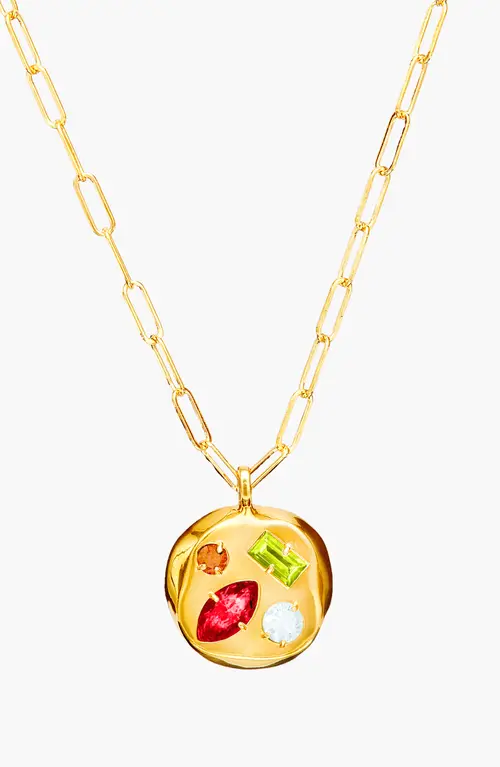 BIRTHDATE CO. The July Birthdate Pendant - July 20th - Gold