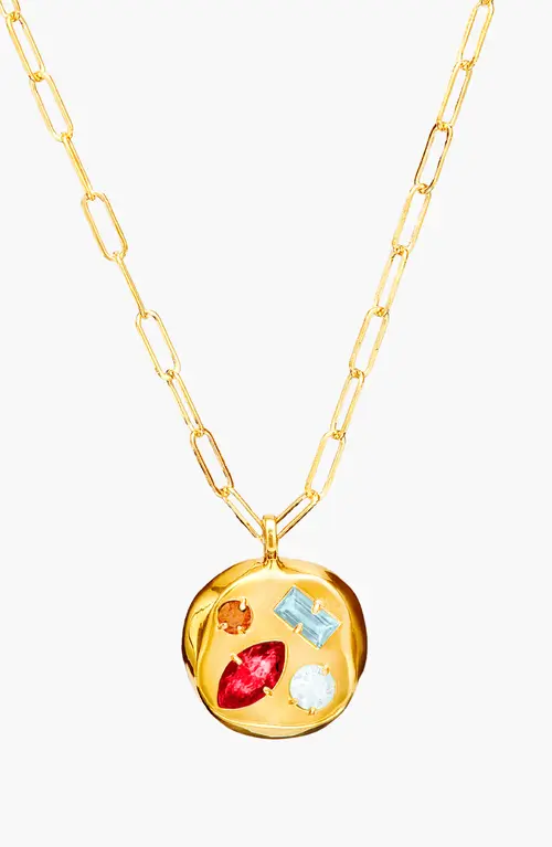 BIRTHDATE CO. The July Birthdate Pendant - July 25th - Gold