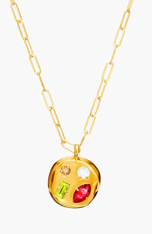 BIRTHDATE CO. The July Birthdate Pendant - July 27th - Gold