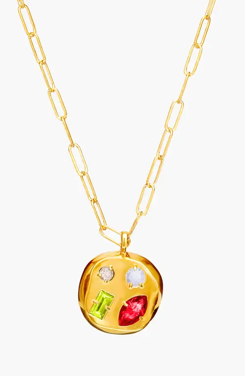 BIRTHDATE CO. The July Birthdate Pendant - July 2nd - Gold