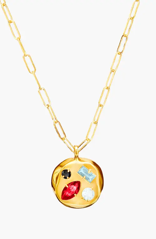 BIRTHDATE CO. The July Birthdate Pendant - July 30th - Gold
