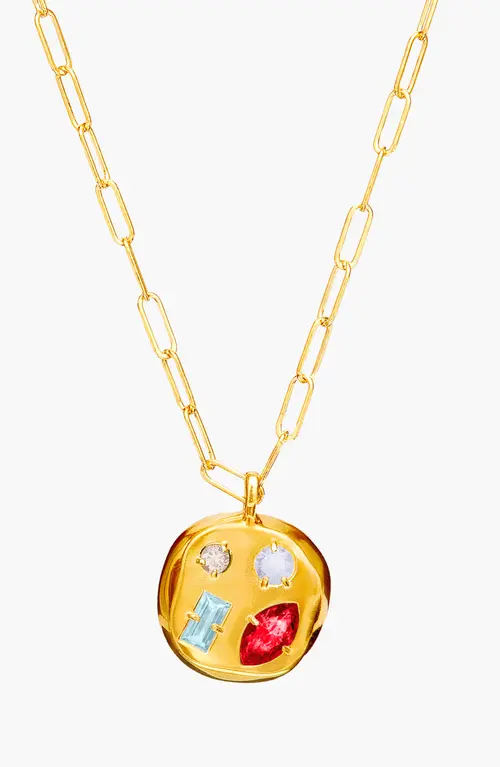 BIRTHDATE CO. The July Birthdate Pendant - July 7th - Gold