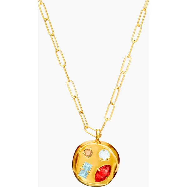 BIRTHDATE CO. The January Birthdate Pendant - January 22nd - Gold