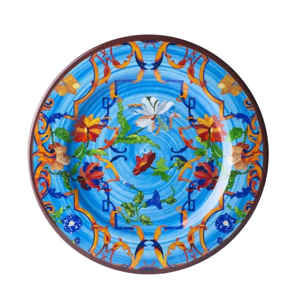 MARIO LUCA GIUSTI Pancale Dinner Plate - Turquoise