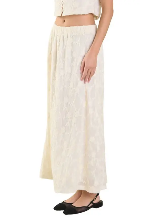 Endless Rose Floral Embroidered Maxi Skirt