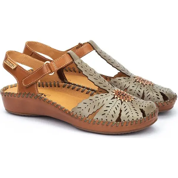 Pikolinos Vallarta T-strap Sandal - Sage