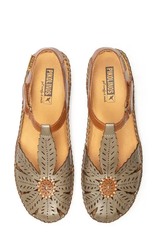 Pikolinos Vallarta T-strap Sandal - Sage