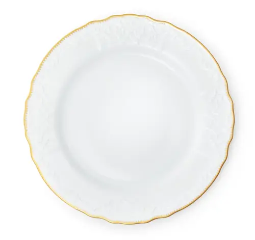 ANNA WEATHERLEY Simply Anna Dinner Plate - White/gold