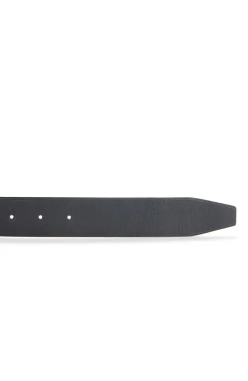 Balenciaga Bb Large Logo Buckle Leather Belt