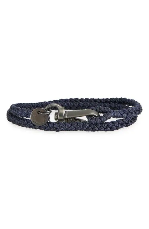 Caputo & Co Swivel Clasp Double Wrap Bracelet - Dark Navy