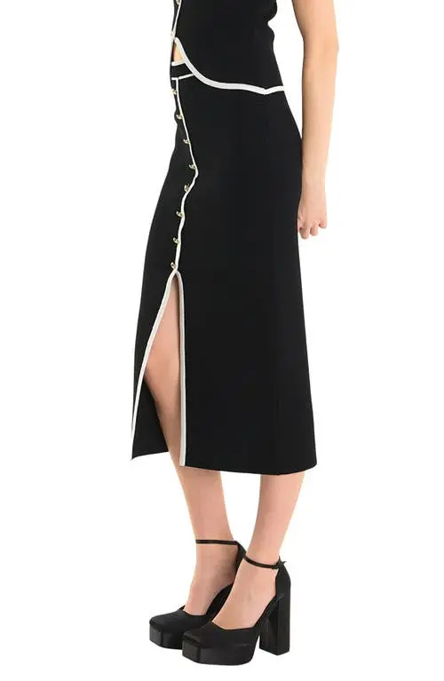 Endless Rose Contrast Maxi Sweater Skirt