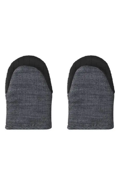 LE CREUSET Set Of 2 Mini Oven Mitts - Noir