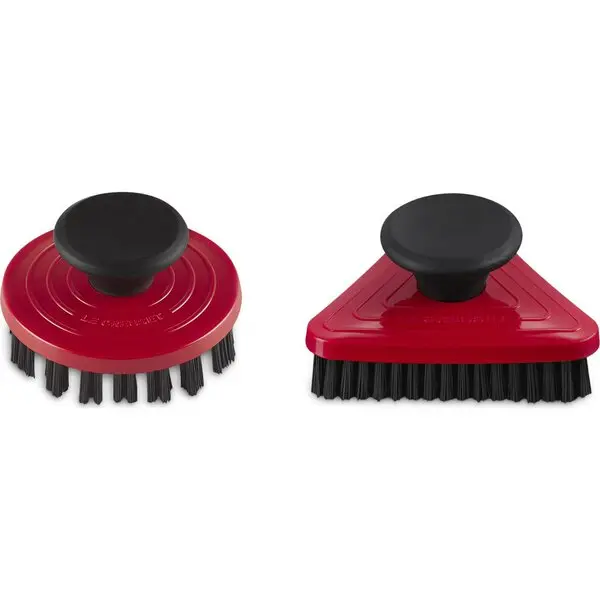 LE CREUSET Set Of 2 Grill Pan Brushes - Cerise