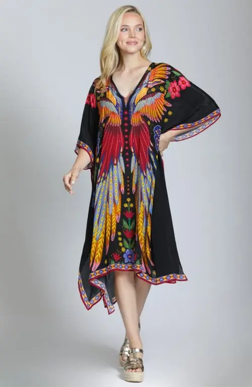 APNY Print Midi Caftan - Blue Multi