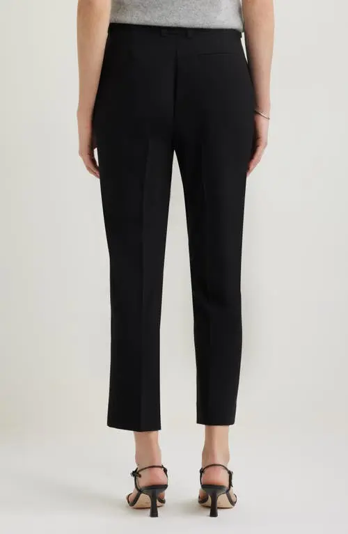 Nordstrom The Lena Slim Cropped Trousers - Black