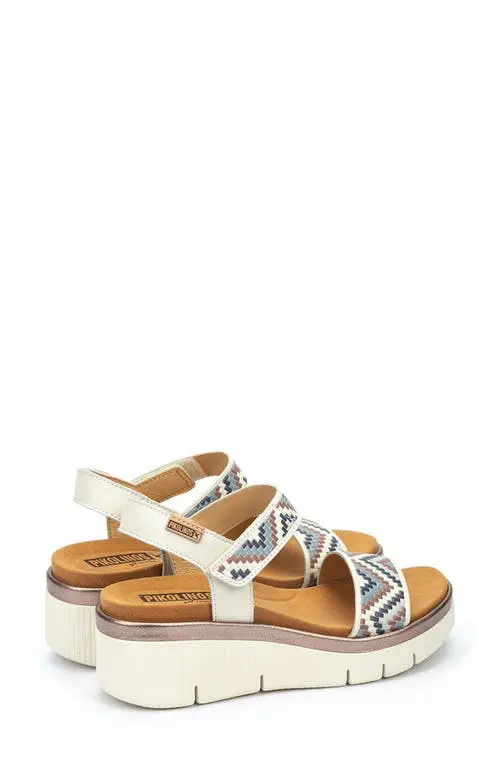 Pikolinos Gomera Platform Wedge Sandals - Nata