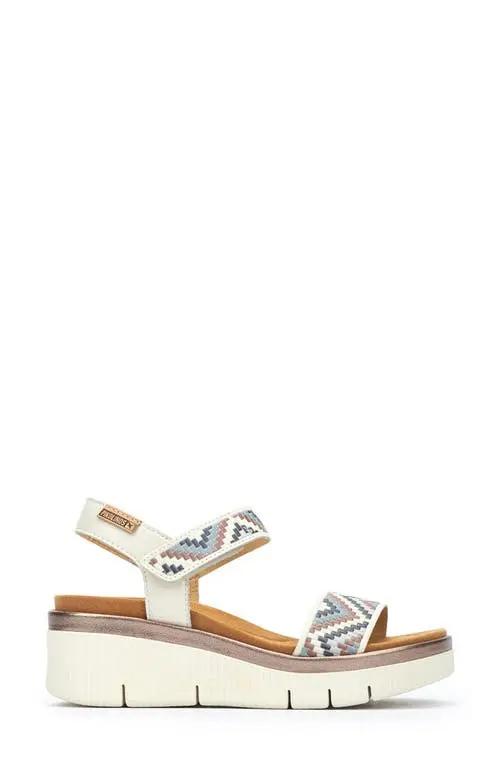 Pikolinos Gomera Platform Wedge Sandals - Nata