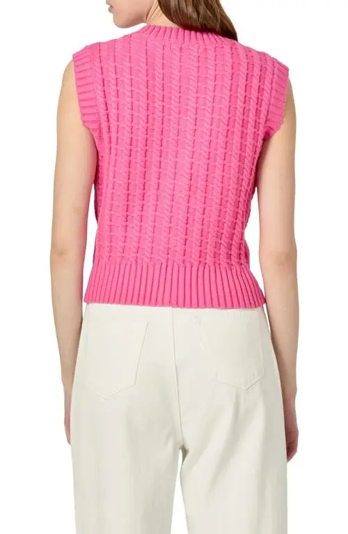 English Factory Cable Knit Vest