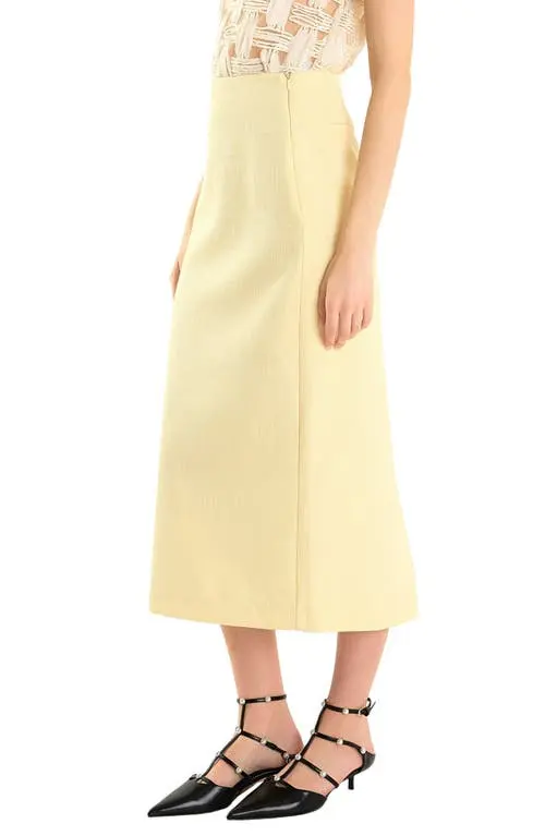 Endless Rose High-waisted Tweed Midi Skirt