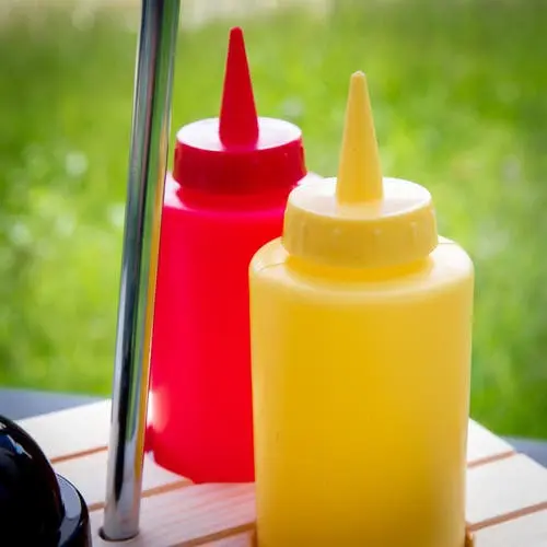 KUCHENPROFI Picnic Condiment Set For Ketchup, Mustard, Salt & Pepper