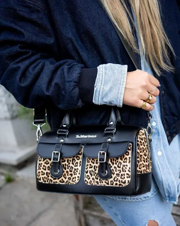 Dr. Martens Print Hair-on Top Handle Bag - Leopard
