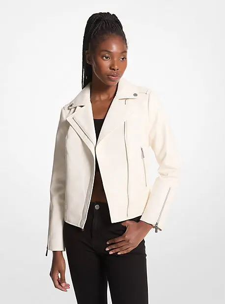 Michael Kors Moto Jacket - White