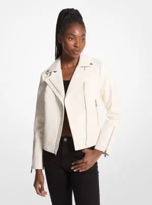 Michael Kors Moto Jacket - White