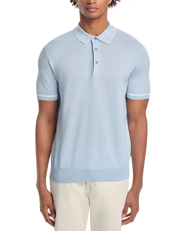 BOSS Borillo Tipped Polo Shirt Exclusive - Light Pastel Blue