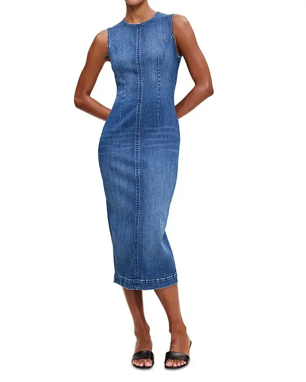 DL1961 Esme Denim Midi Dress - Blue Harbor