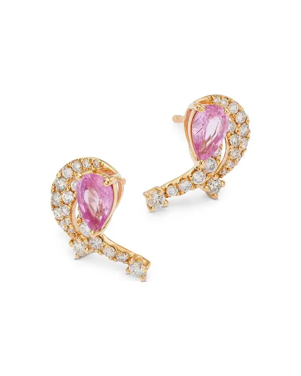 Bloomingdale'S Sapphire & Diamond Earrings