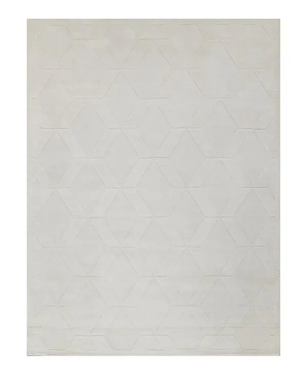 EXQUISITE RUGS Brunello Modern 6735 Area Rug, 4' X 6 - White