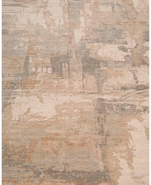 EXQUISITE RUGS Infinity 7130 Area Rug, 6' X 9 - Silver/beige