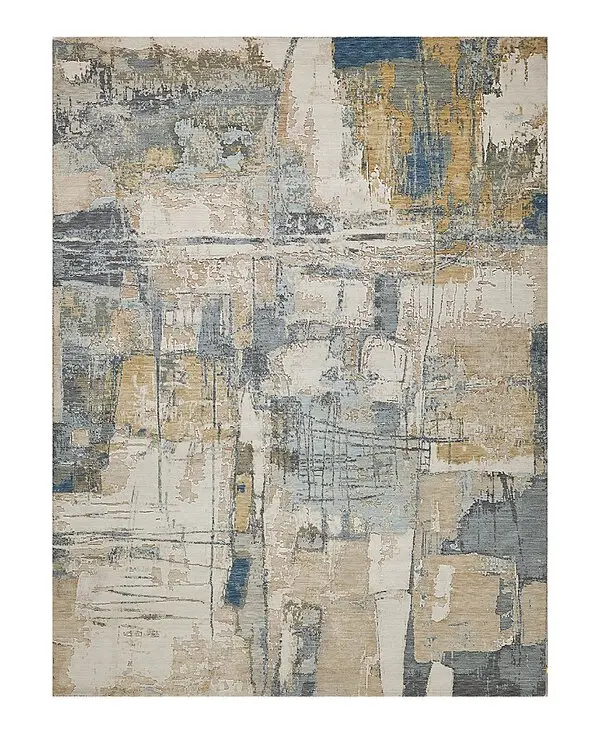 EXQUISITE RUGS Infinity 7131 Area Rug, 4' X 6 - Silver/blue