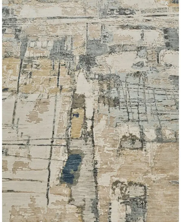 EXQUISITE RUGS Infinity 7131 Area Rug, 6' X 9 - Silver/blue
