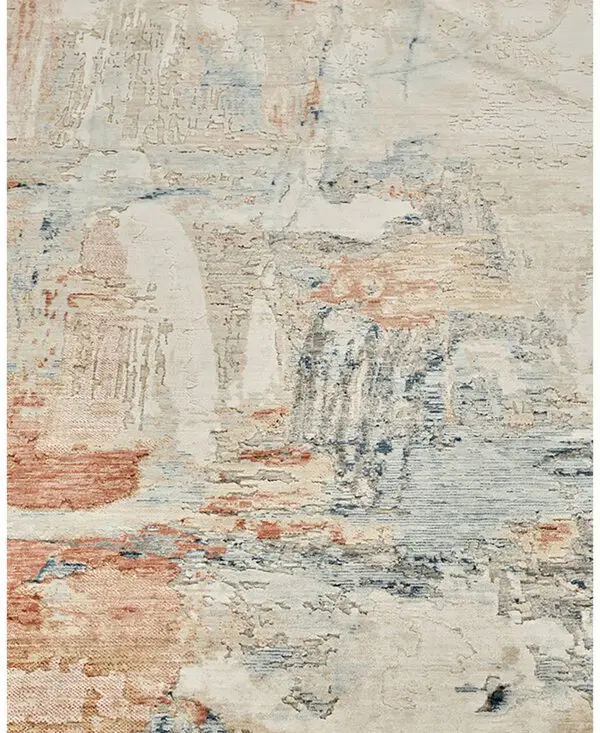 EXQUISITE RUGS Infinity 7132 Area Rug, 6' X 9 - Ivory/blue