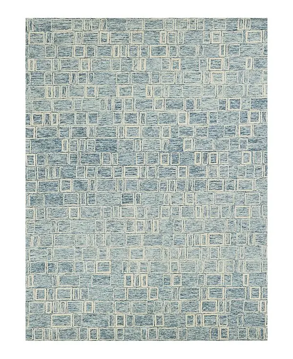 EXQUISITE RUGS Soho 7137 Area Rug, 4' X 6 - Blue/ivory