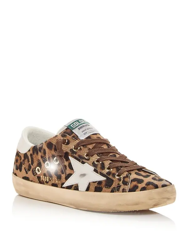 GOLDEN GOOSE Super-star Low Top Sneakers - Beige Brown