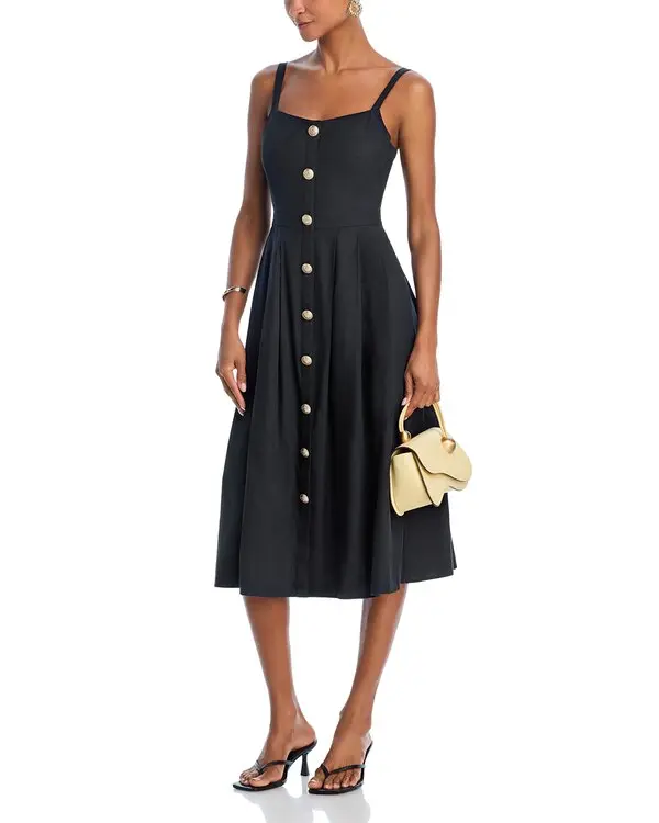 L'Agence Esmeralda Midi Dress