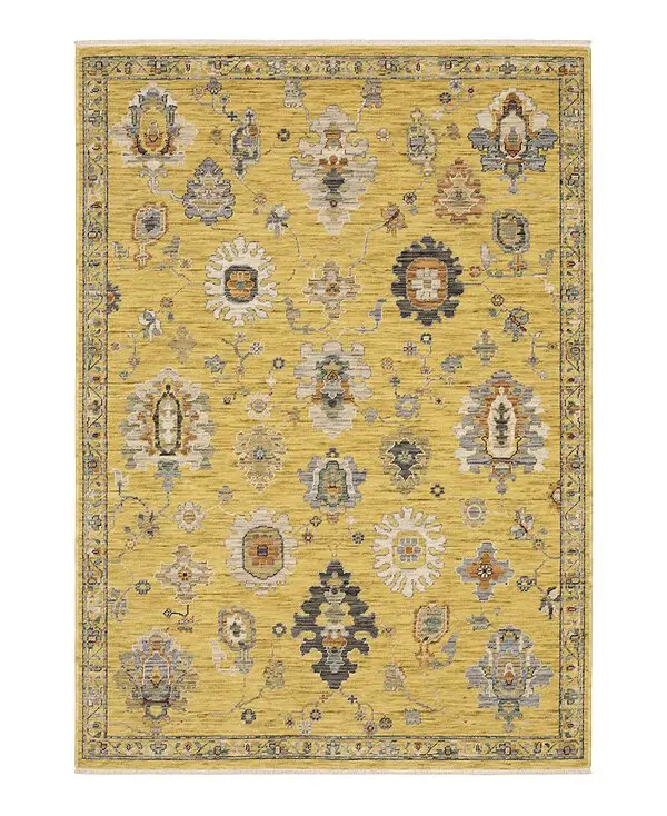 ORIENTAL WEAVERS Lucca 2863g Area Rug, 6'7 X 9'6 - Yellow